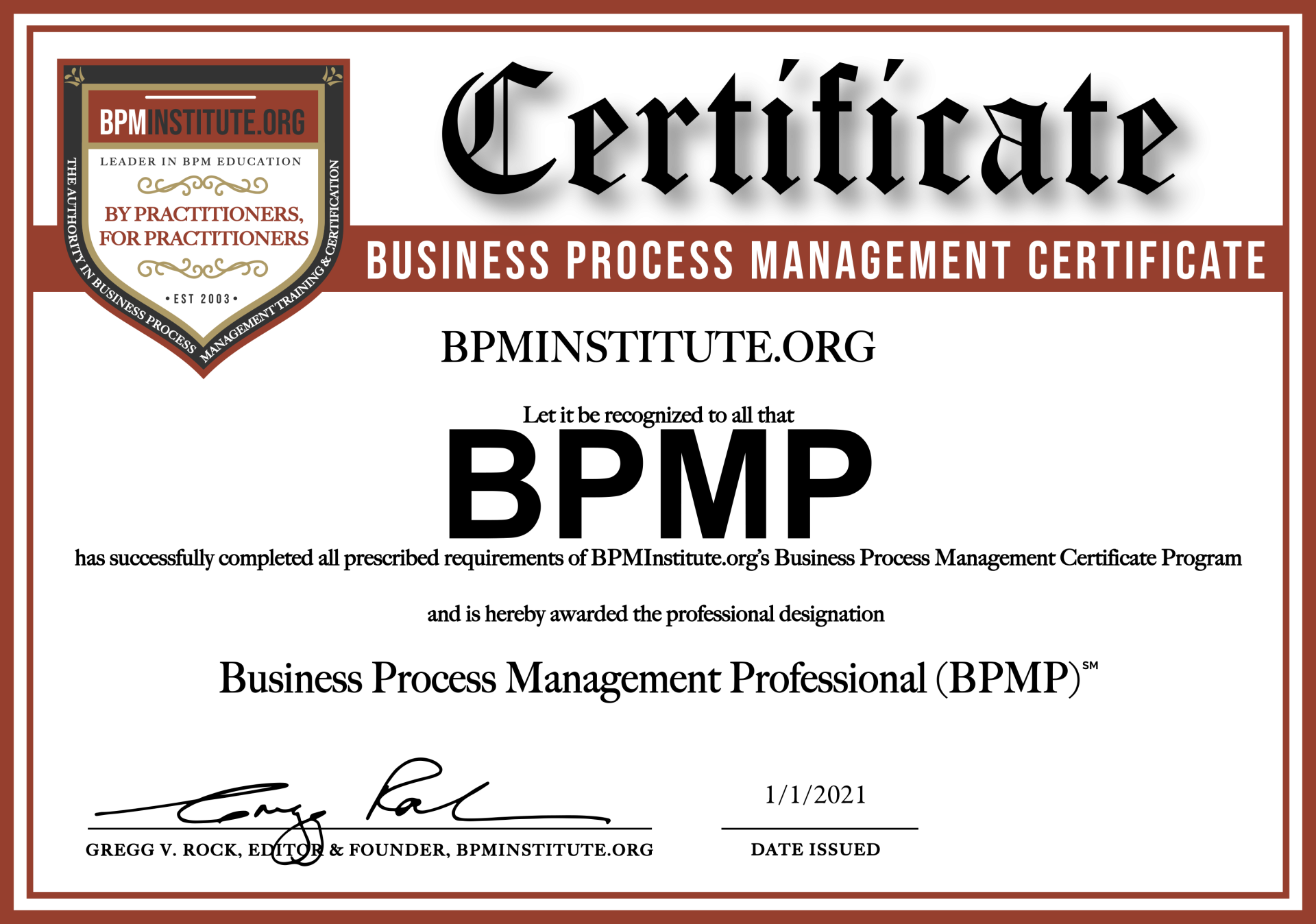 Thank you for Downloading the Brochure | BPMInstitute.org