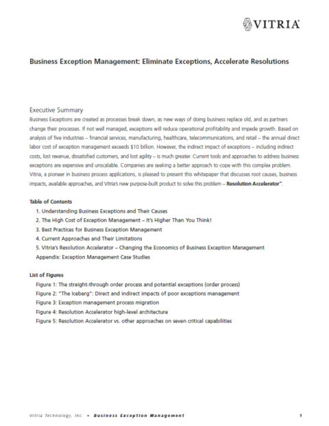 Business Exception Management: Eliminate Exceptions, Accelerate ...