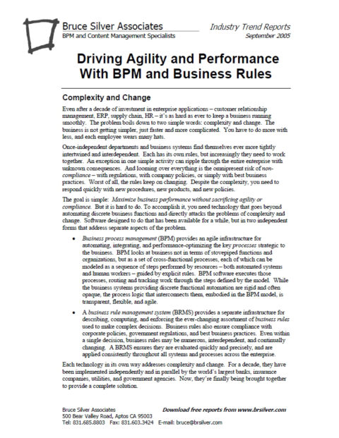 Driving Agility and Performance | BPMInstitute.org